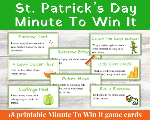 St. Patrick's Day Minute To Win It - Move Play Go