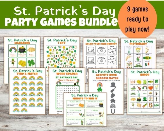 St. Patrick's Day Party Games Bundle - Move Play Go
