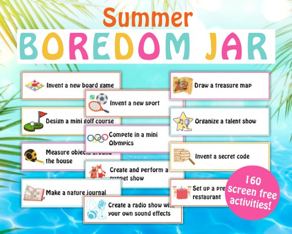 Summer Boredom Jar - Move Play Go